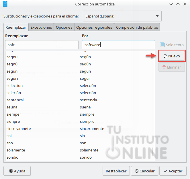 Procesadores de textos nivel básico. Tu Instituto Online.