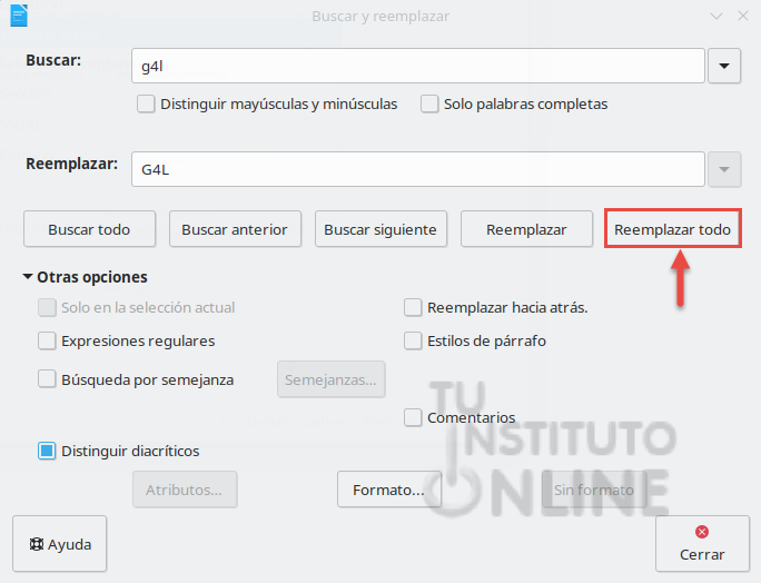 Procesadores de textos nivel básico. Tu Instituto Online.
