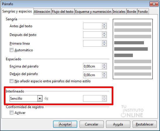 Procesadores de textos nivel medio. Tu Instituto Online.